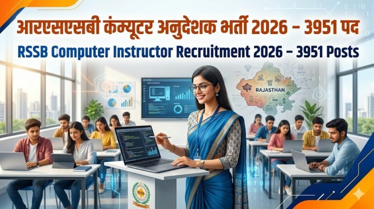 RSSB Computer Instructor 2026: Apply Online for 3951 Posts